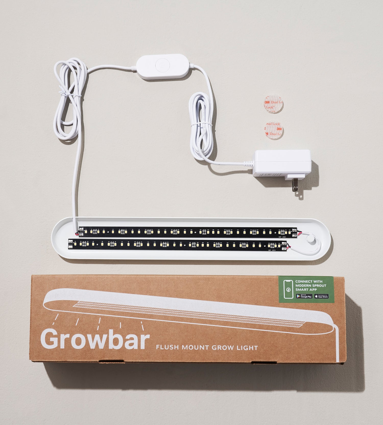 Smart Growbar | Full-Spectrum LED Grow Light | Sleek Flush-Mount Metal ...